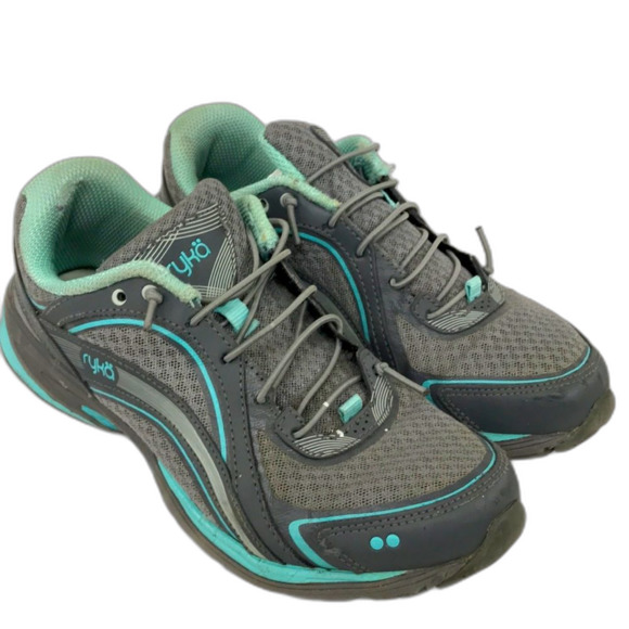 Ryka | Shoes | Ryka Womens Sky Walk Walking Shoe Frost Grey Aqua Sky ...